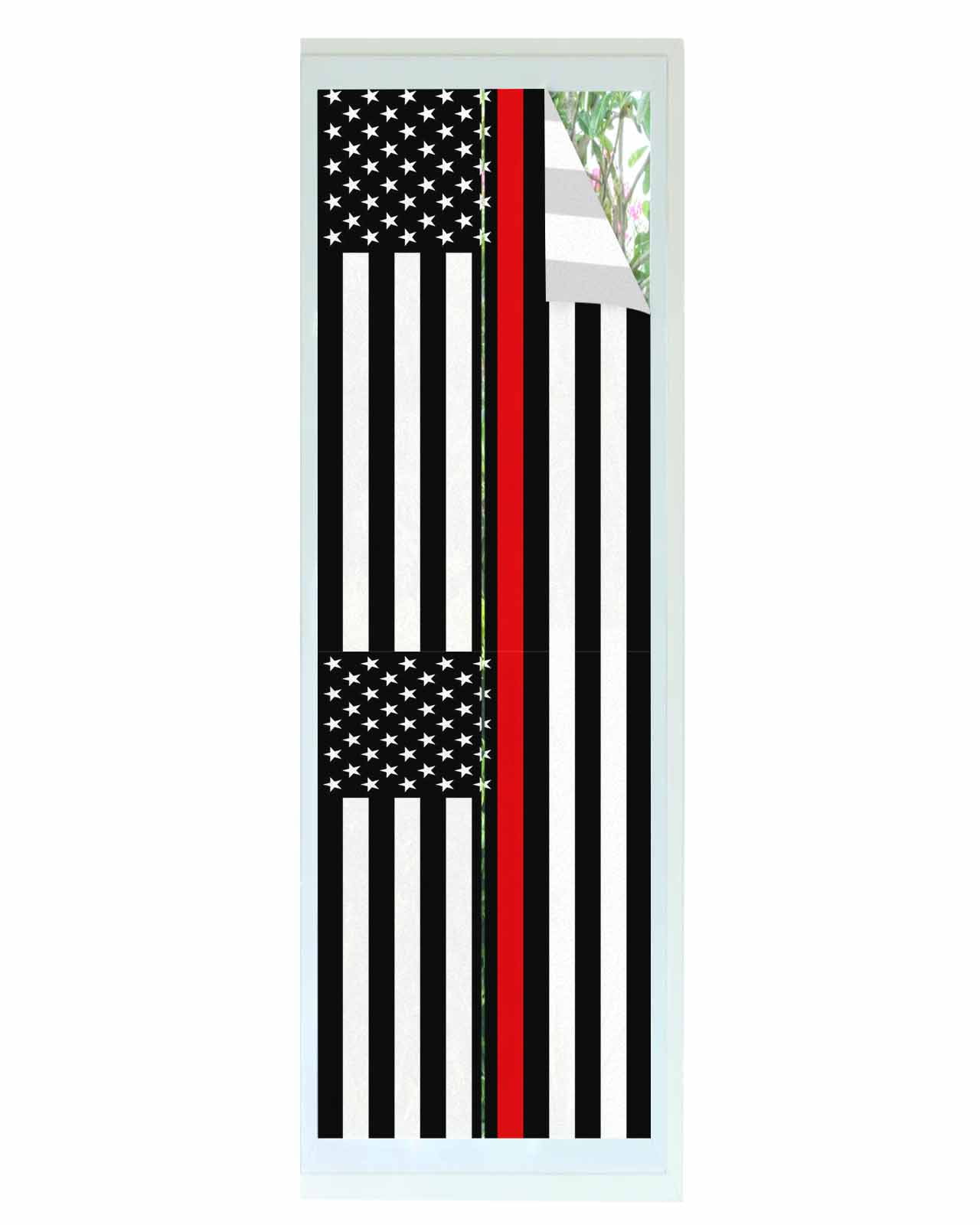 Window Privacy Film Red American Flag Stained Glass Window Film ...