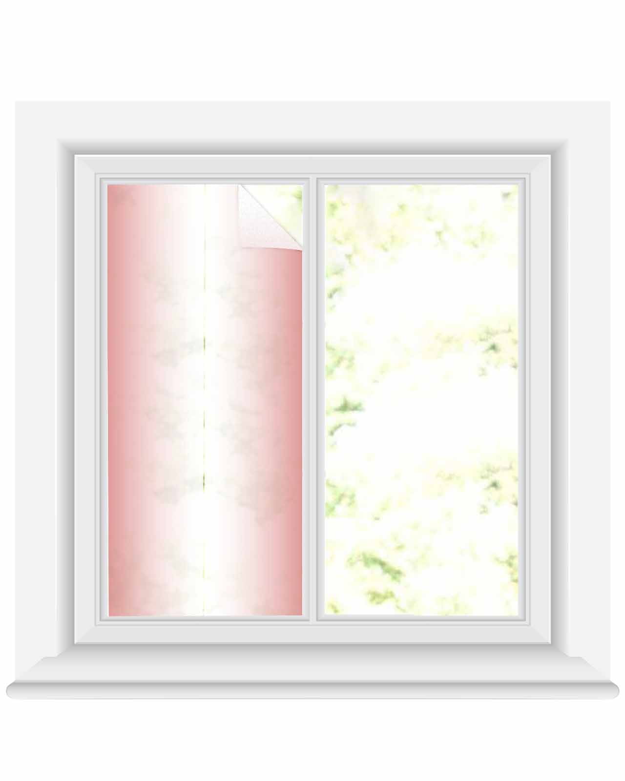 Window Privacy Film, Red Ombre UV Sun Blocking Window Tint Film Heat ...