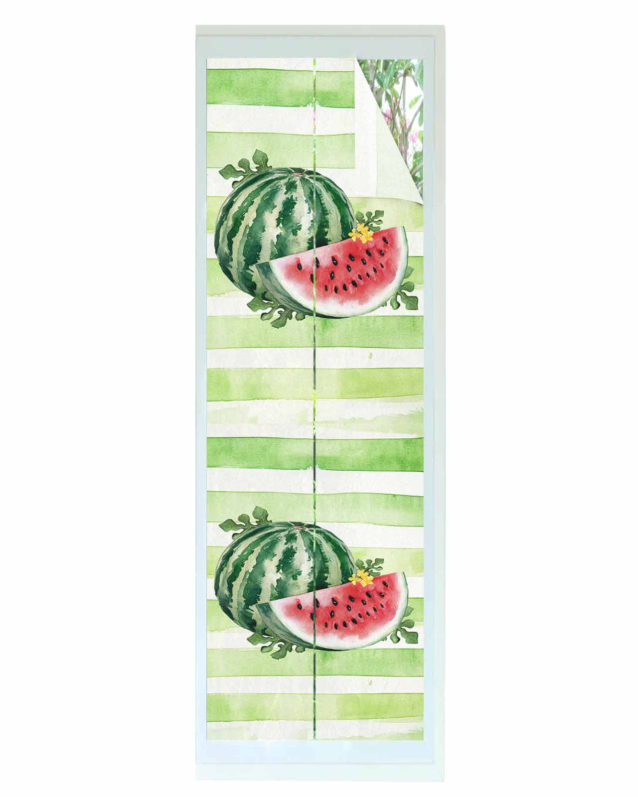 Window Privacy Film Red Watermelon Stained Glass Window Film Decorative ...