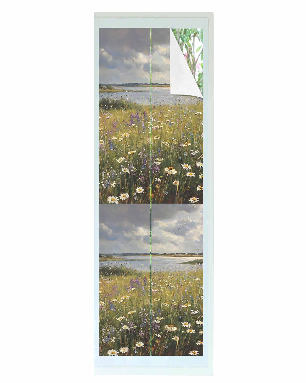Window Privacy Film Spring Floral Stained Glass Window Film Decorative ...