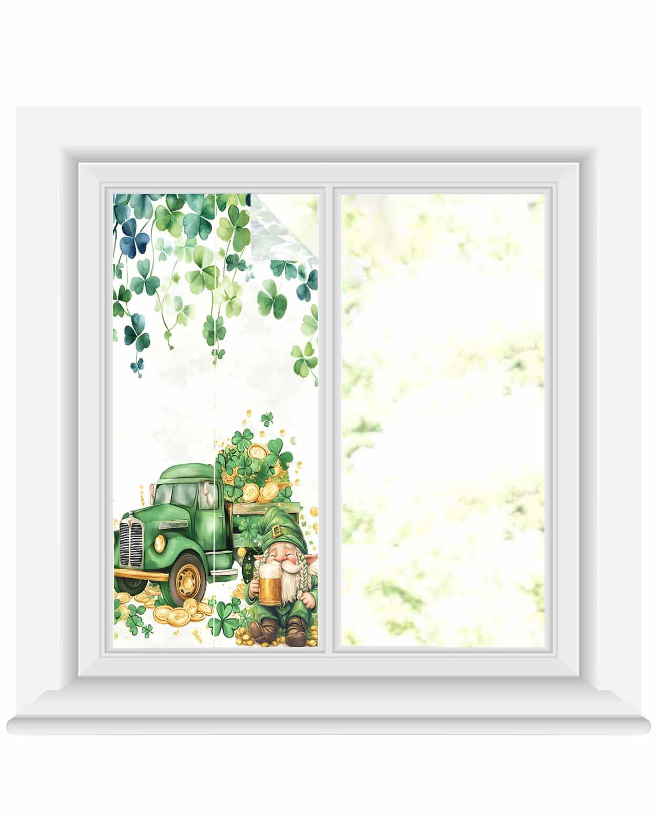 Window Privacy Film St. Patrick's Day Stained Glass Window Film ...
