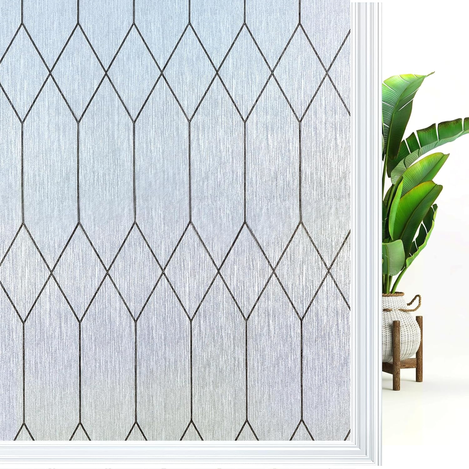 Window Privacy Film Stained Glass Frosted Glass Window Clings Moroccan ...