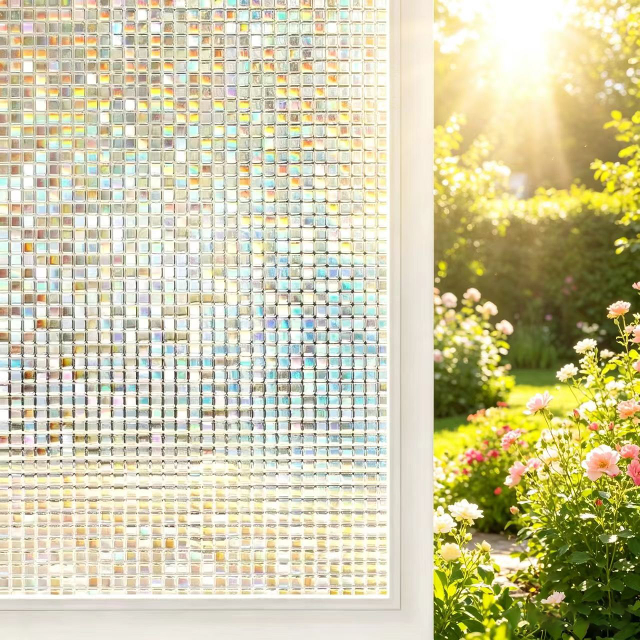 QianSai Stained Glass Window Film, 17.7