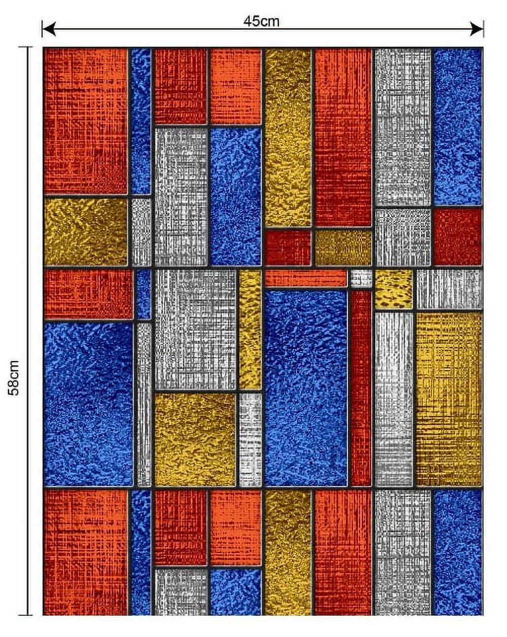 Window Privacy Film, Stained Glass Window Film Static Window Cling ...