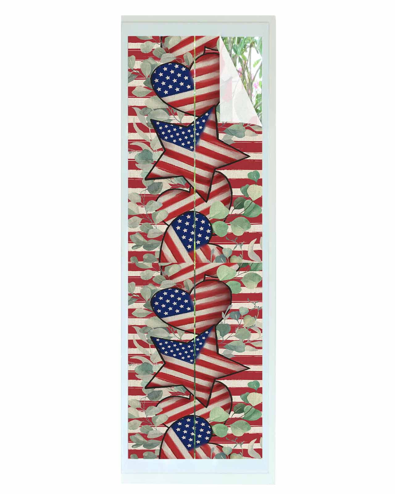 Window Privacy Film Stars Stripes Flag Stained Glass Window Film ...