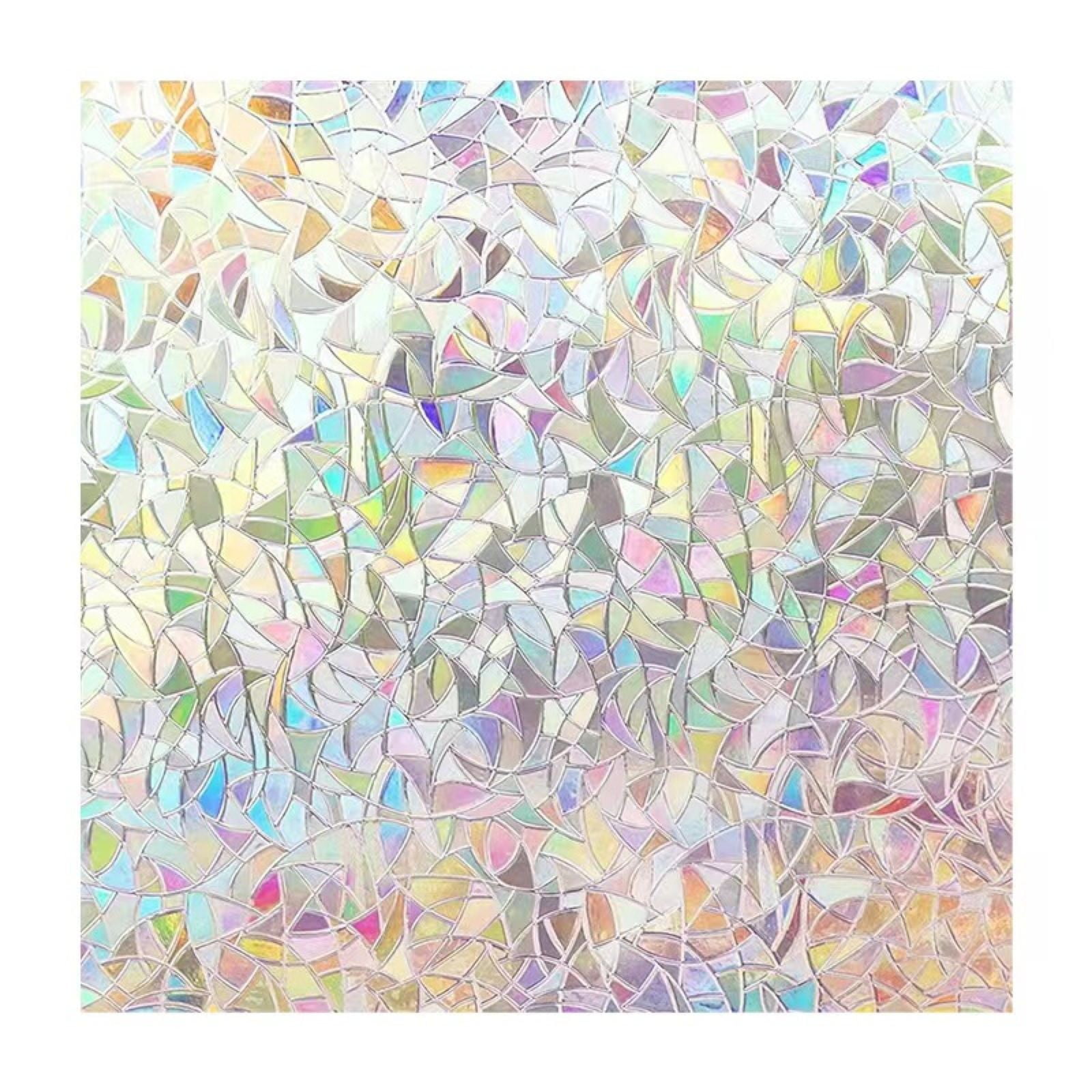 Window Privacy Film Static Clings Vinyl 3D Decals, Stickers Rainbow ...
