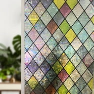 VELIMAX Rain Glass Window Film Decorative Glass Film Static Cling ...