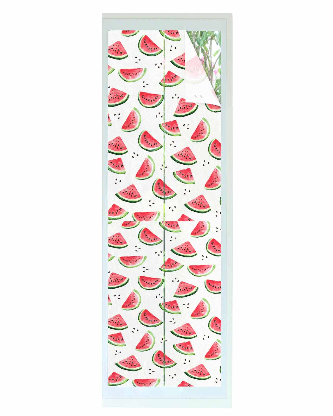 Window Privacy Film Summer Watermelon Stained Glass Window Film ...