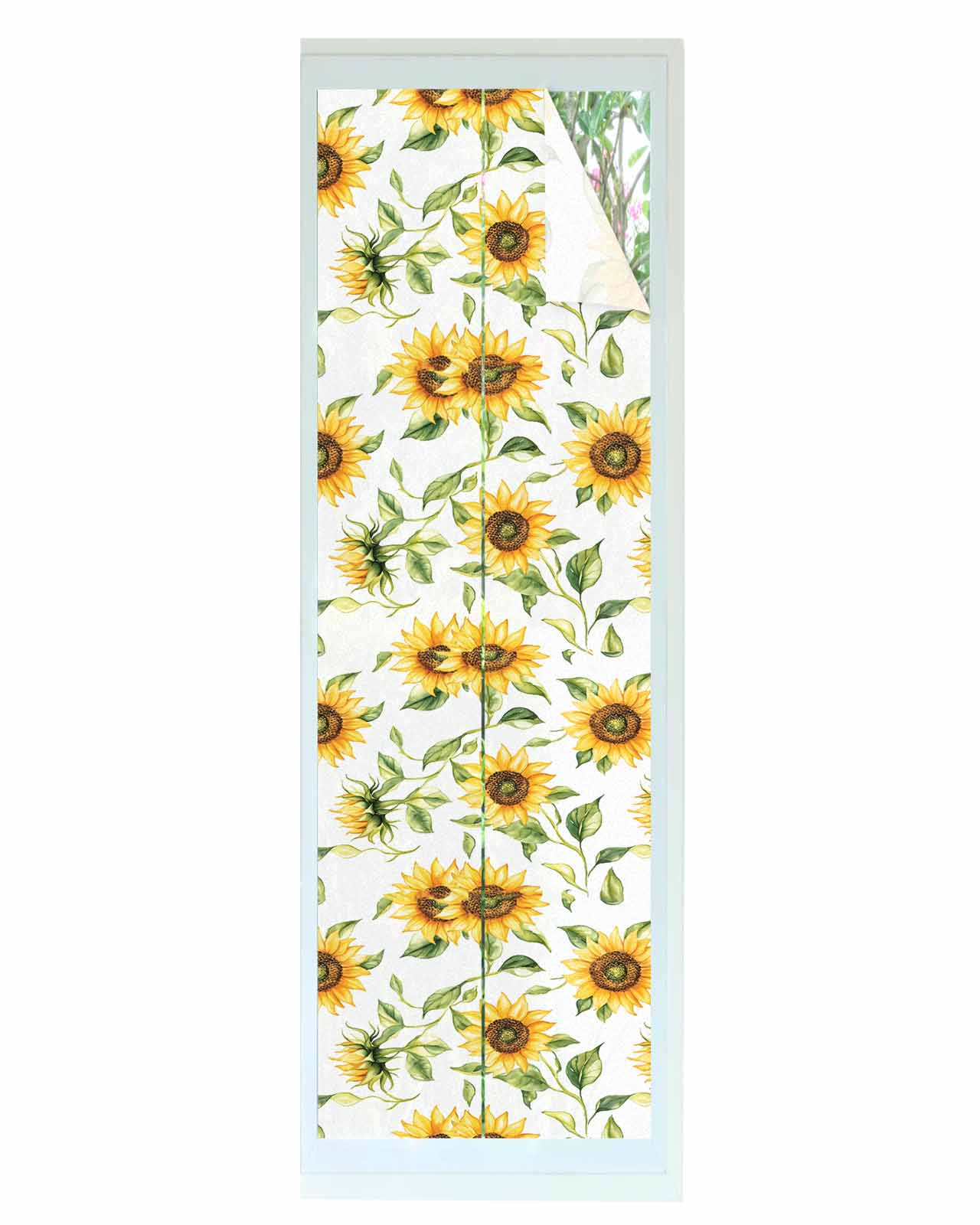 Window Privacy Film Sunflower Stained Glass Window Film Decorative Sun ...
