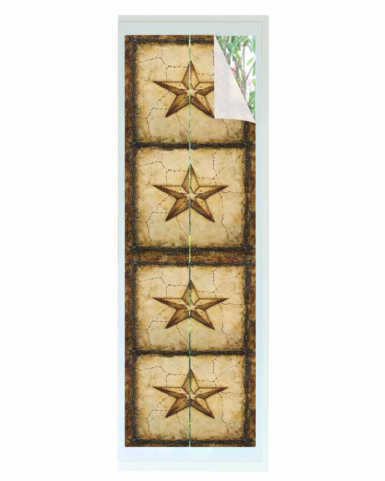 Window Privacy Film Texas Star Country Stained Glass Window Film ...