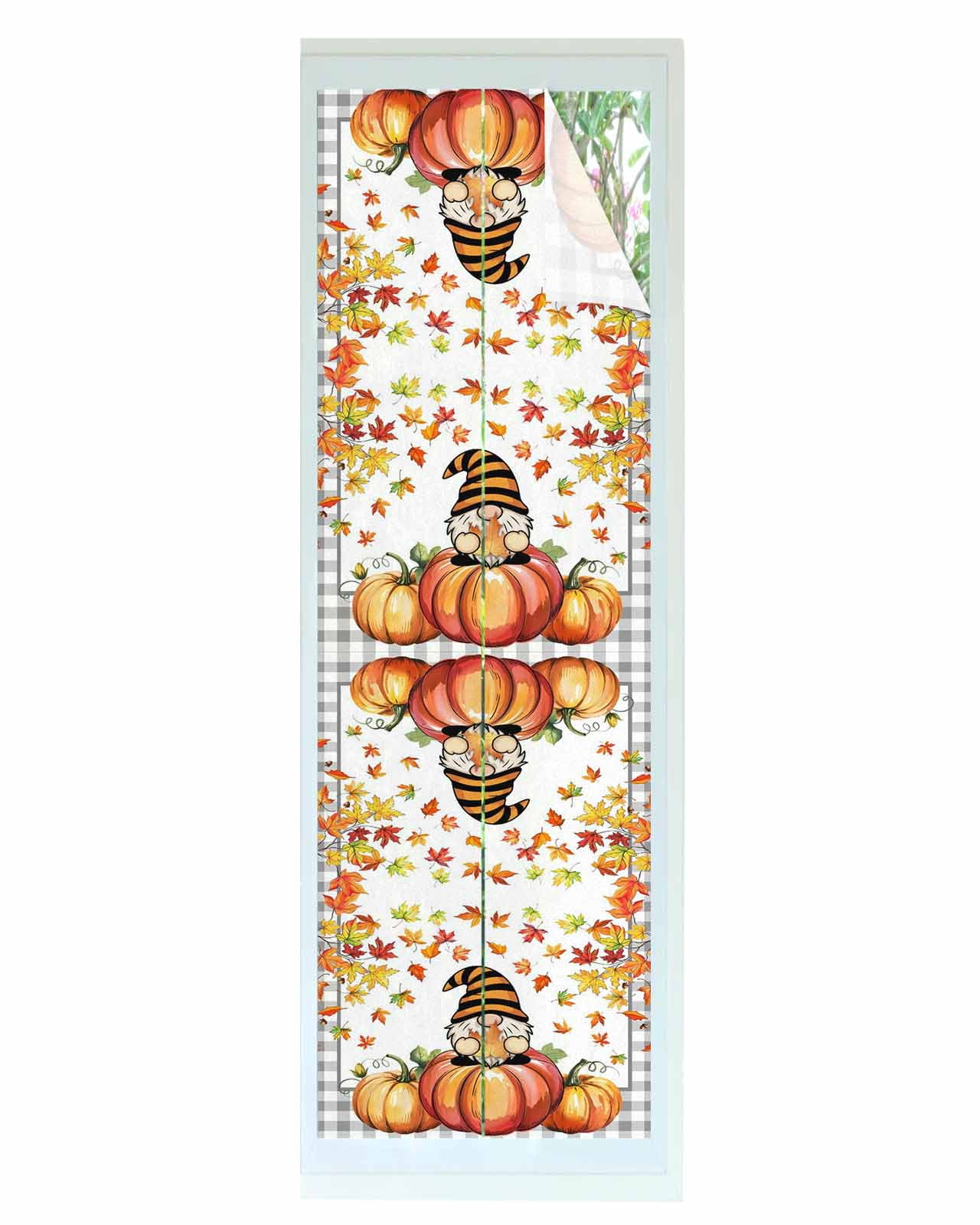 Window Privacy Film Thanksgiving Stained Glass Window Film Decorative ...