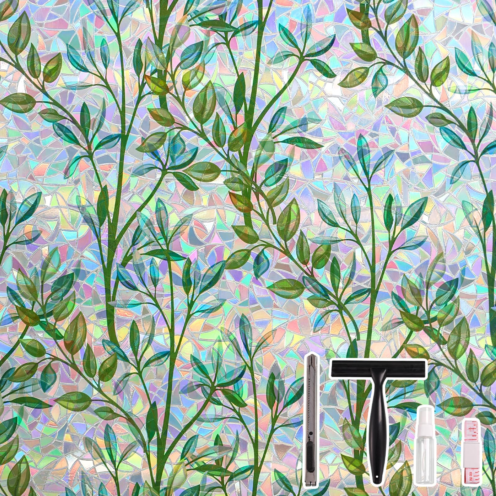 Window Privacy Film Total Blackout Decorative Window Film, Static Cling ...