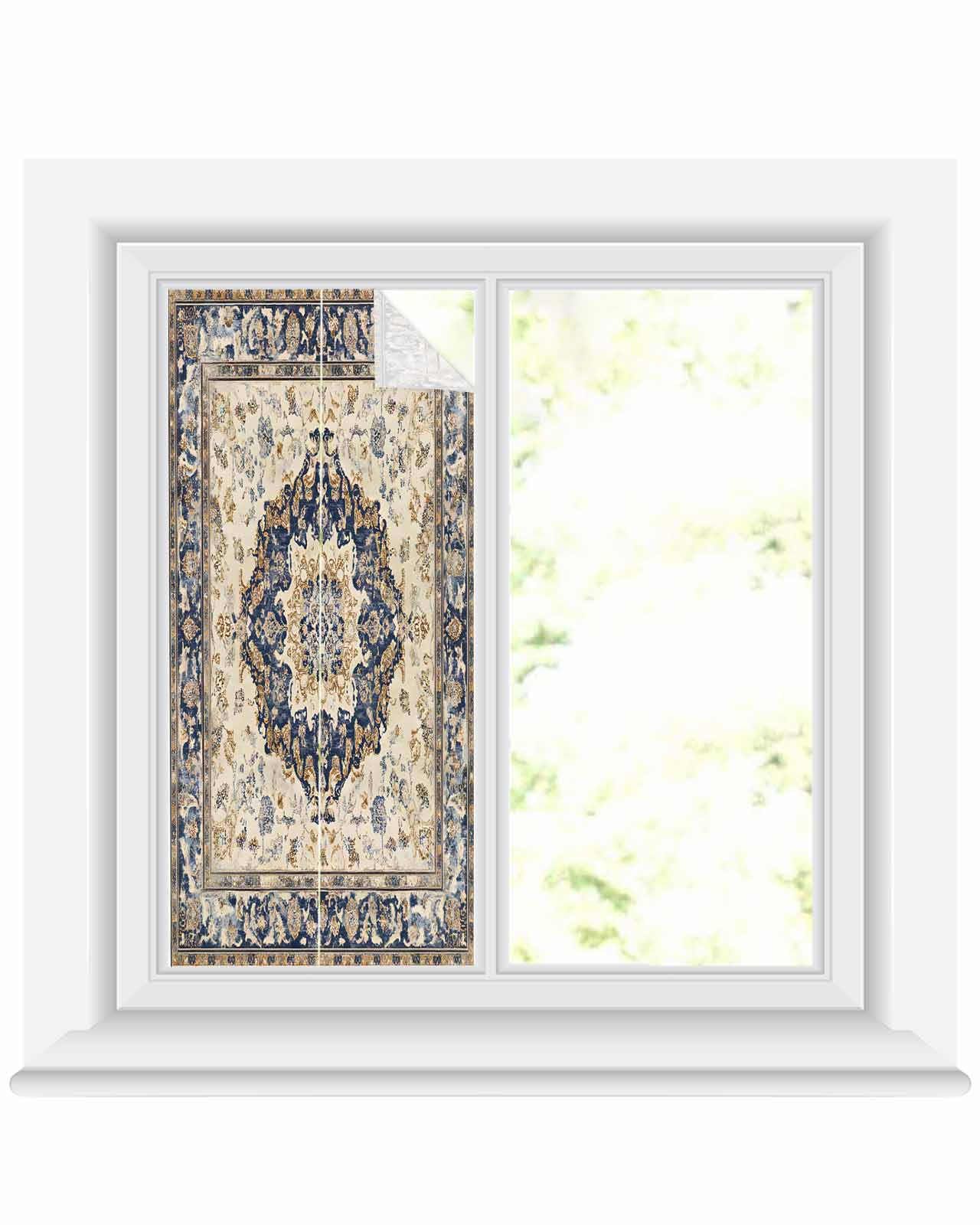 Window Privacy Film Vintage Boho Stained Glass Window Film Decorative ...