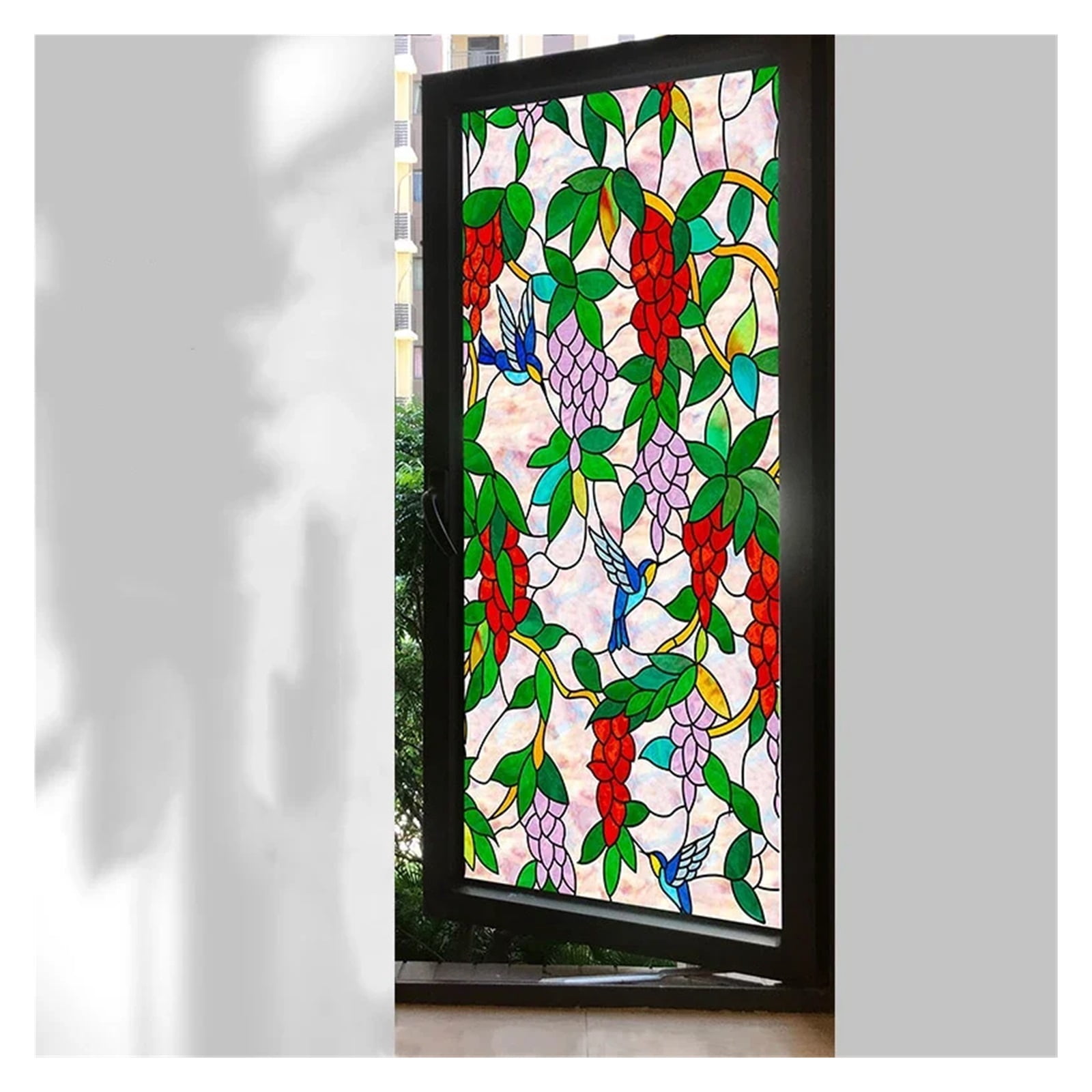 Window Privacy Film Vintage Static Cling Privacy Window Film Opaque ...