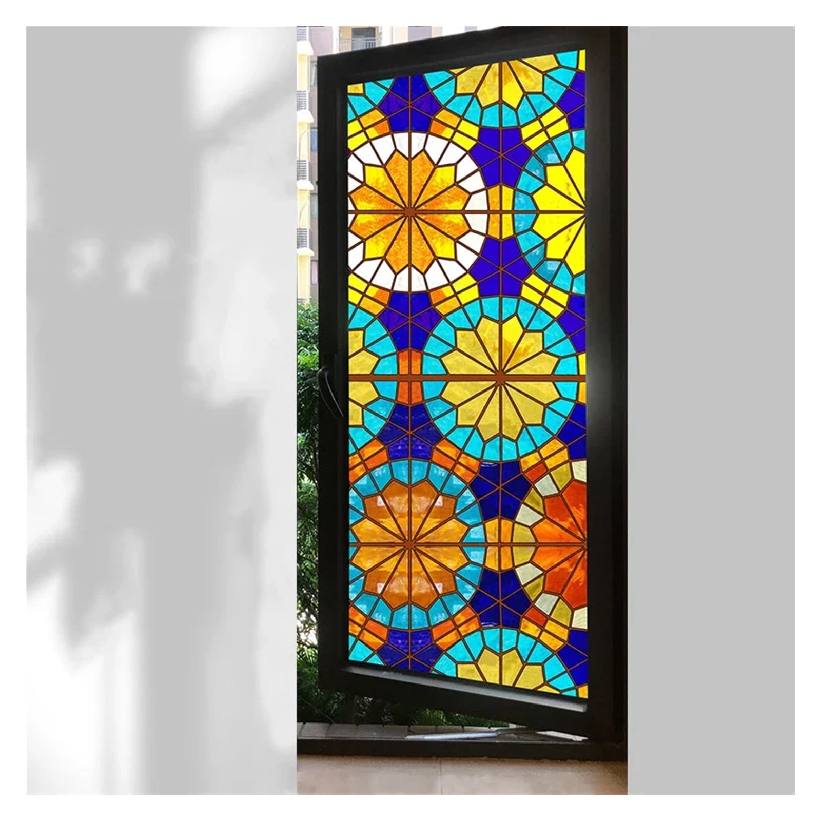 Window Privacy Film Vintage Static Cling Privacy Window Film Opaque ...