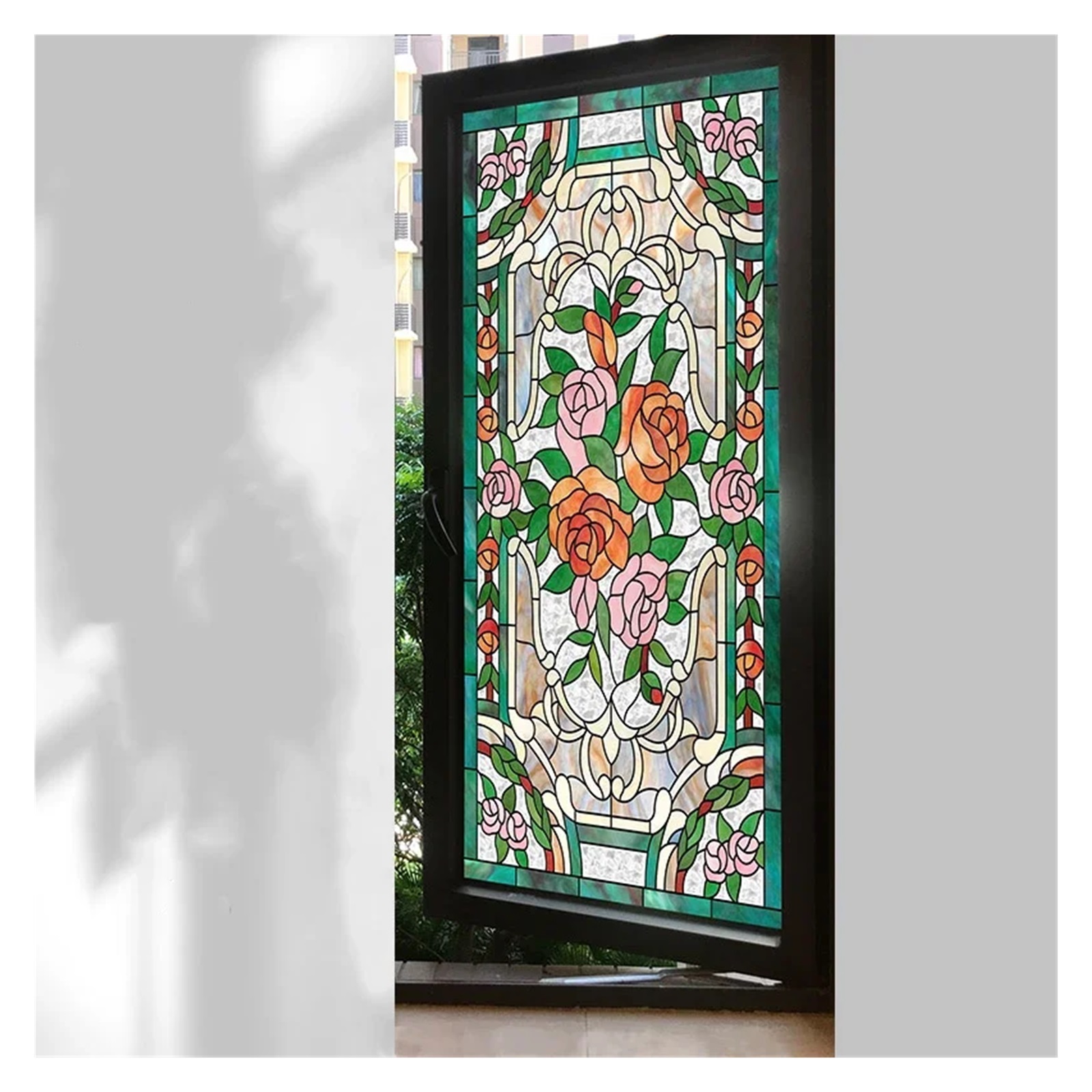 Window Privacy Film Vintage Static Cling Privacy Window Film Opaque ...