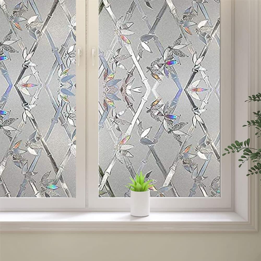 Window Privacy Film, Vinyl Decorative Window Decals, Static Cling ...