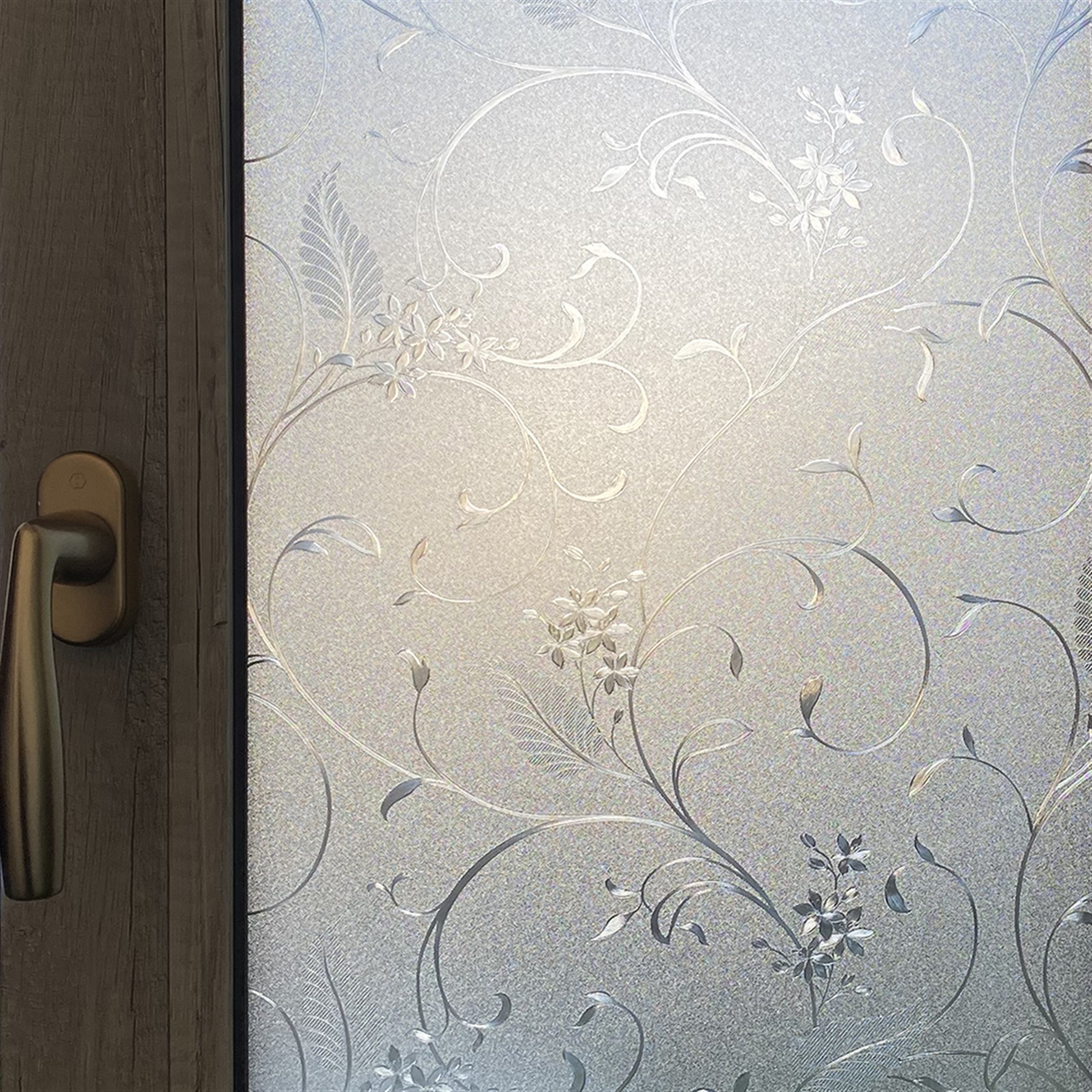 Window Privacy Film Vinyl Static Decorative Window Film Frosted Stained ...