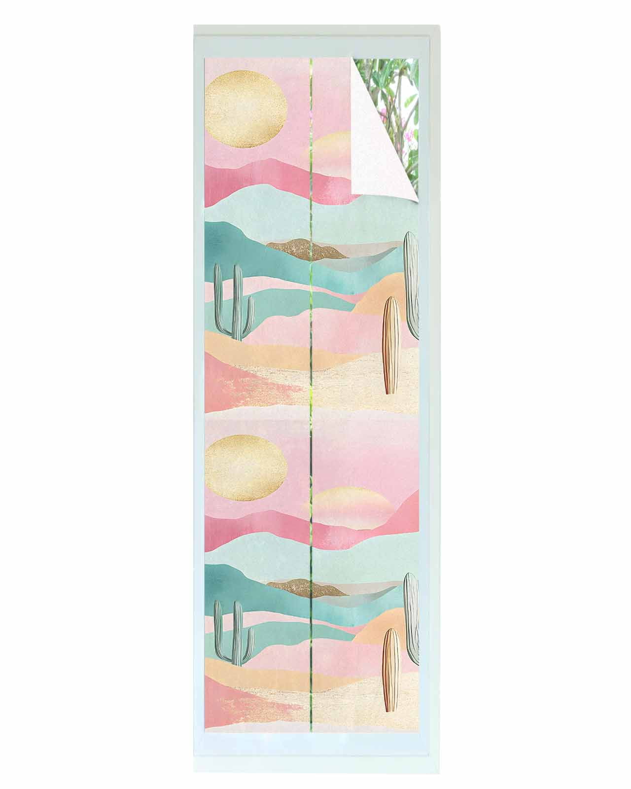 Window Privacy Film Western Boho Stained Glass Window Film Decorative ...