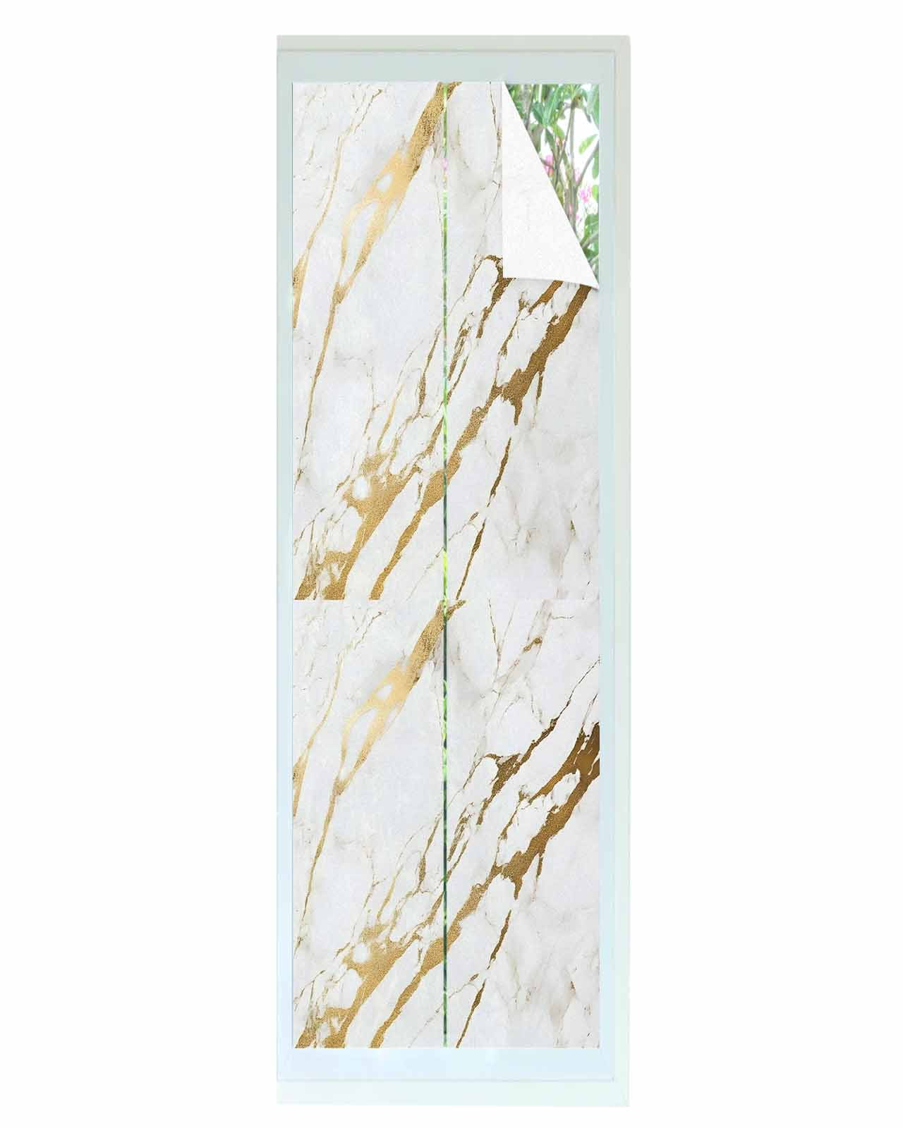 Window Privacy Film White Gold Modern Stained Glass Window Film ...