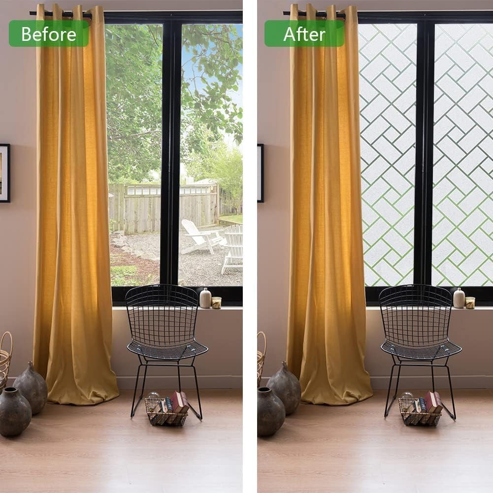 Window Privacy Films, Sun Blocking Window Tinting Film for Home, Static ...