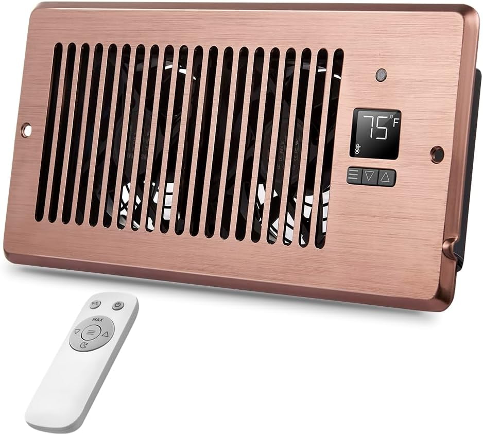 Window Register Booster Vent Fan For 4" x 10" Register Hole, Vent ...