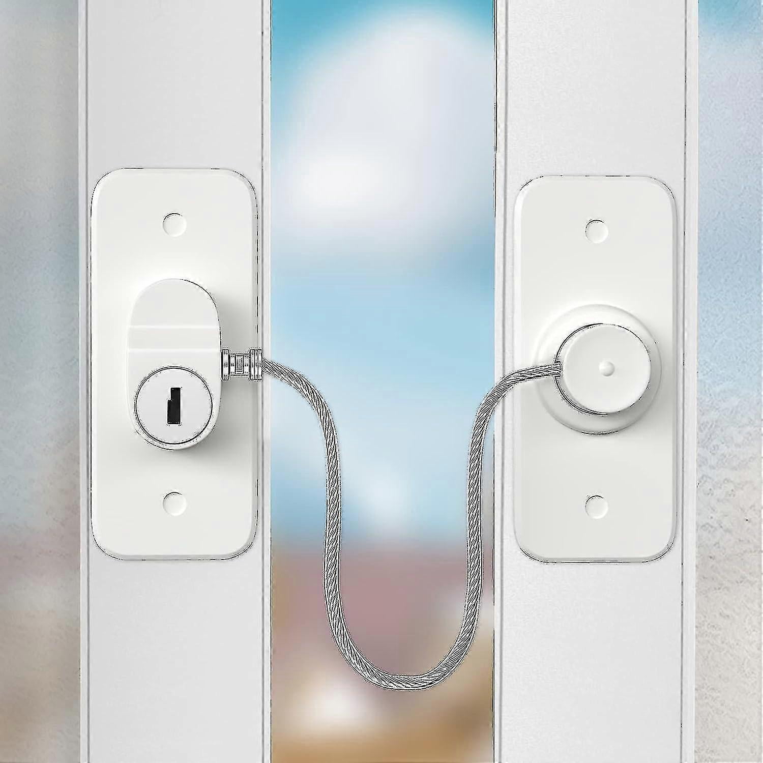 Window Safety Lock 2 Packs Versatile Window Restrictor Self Adhesive ...