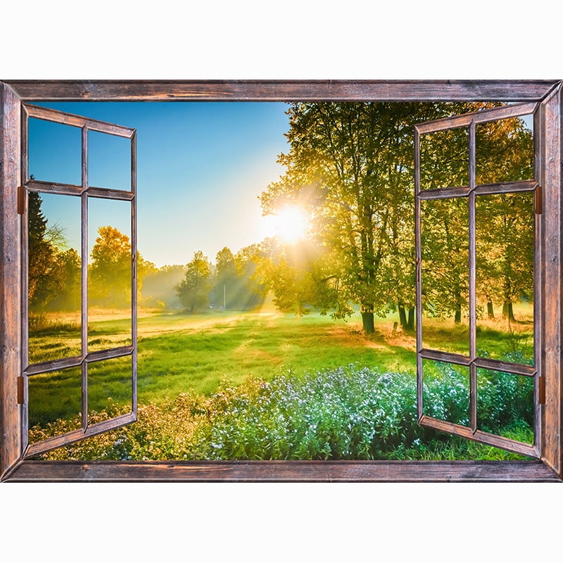 Window Scenery Beach Photography Backdrops Props Indoor Decorations ...