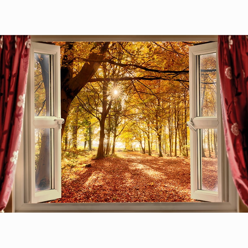 Window Scenery Beach Photography Backdrops Props Indoor Decorations ...