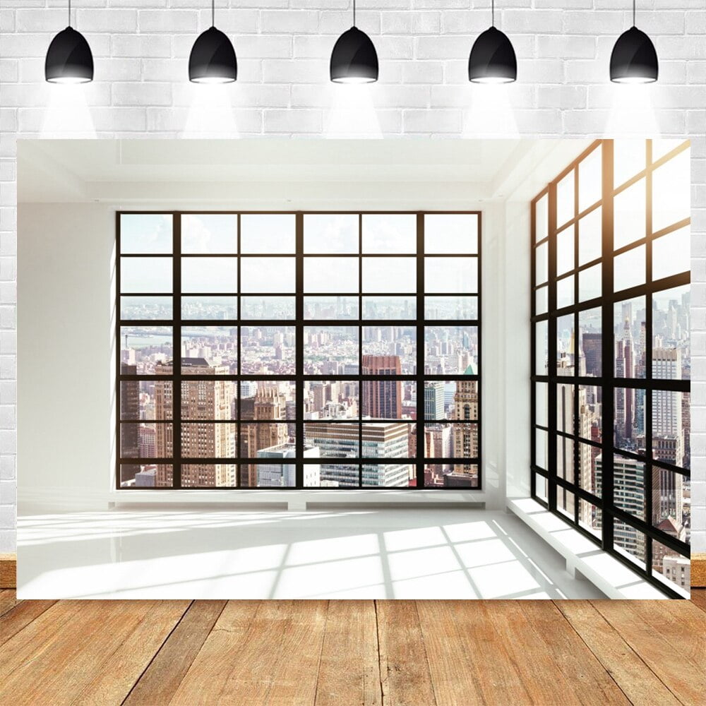 Window Scenery Spring Flower Scene Backdrop Summer Seaside Sea Ocean ...