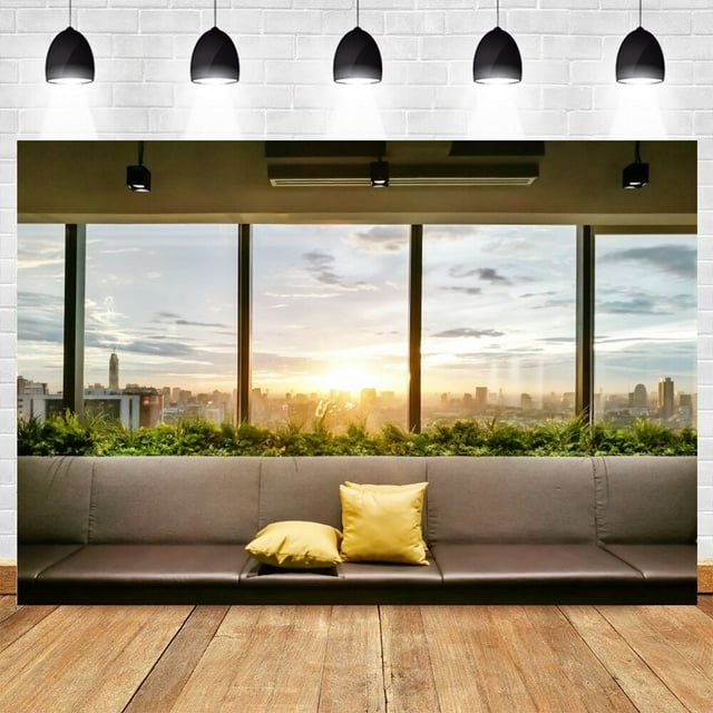 Window Scenery Spring Flower Scene Backdrop Summer Seaside Sea Ocean ...