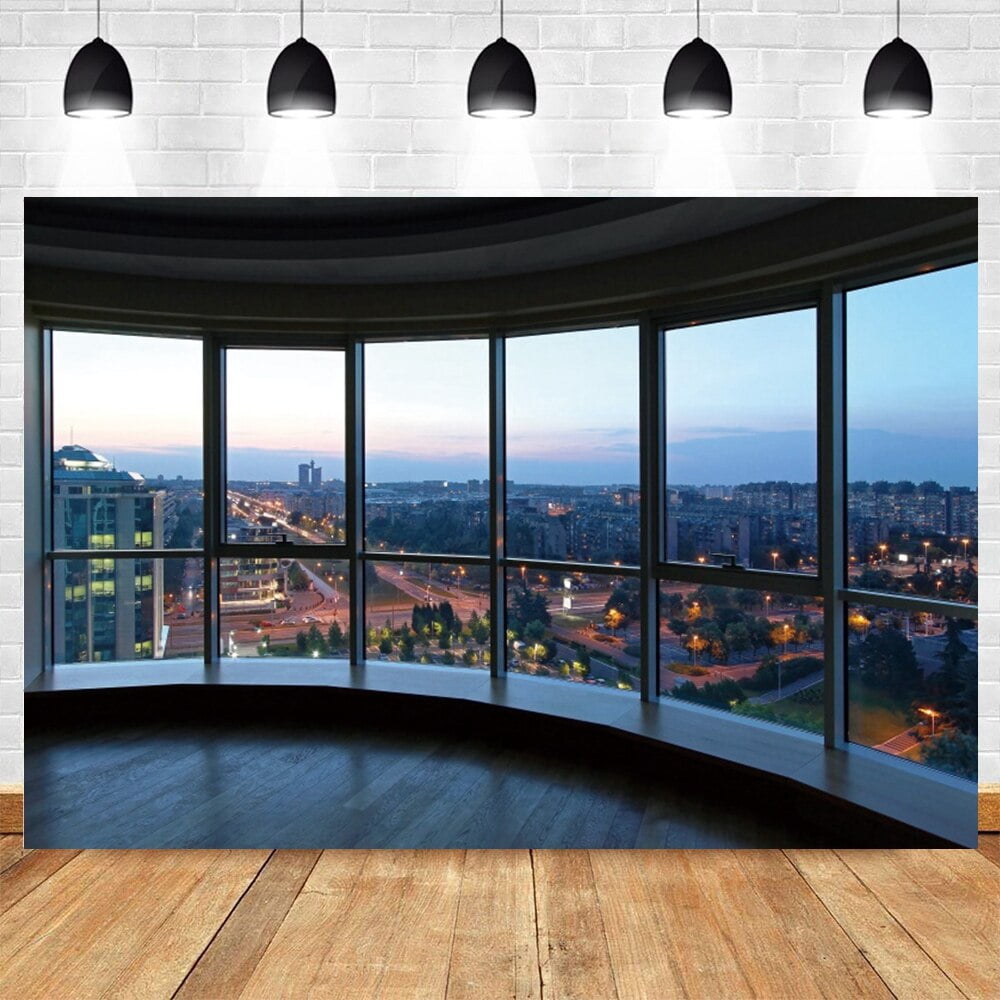 Window Scenery Spring Flower Scene Backdrop Summer Seaside Sea Ocean ...