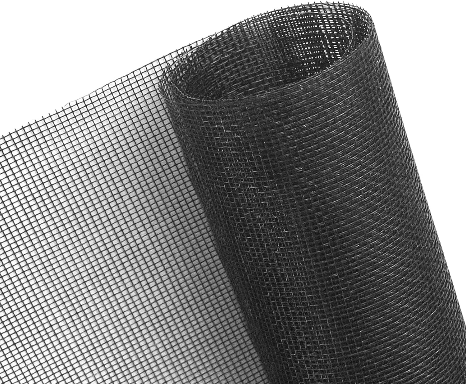 Window Screen, 39"x118" Adjustable Flexible Fiberglass Screen Door Mesh ...