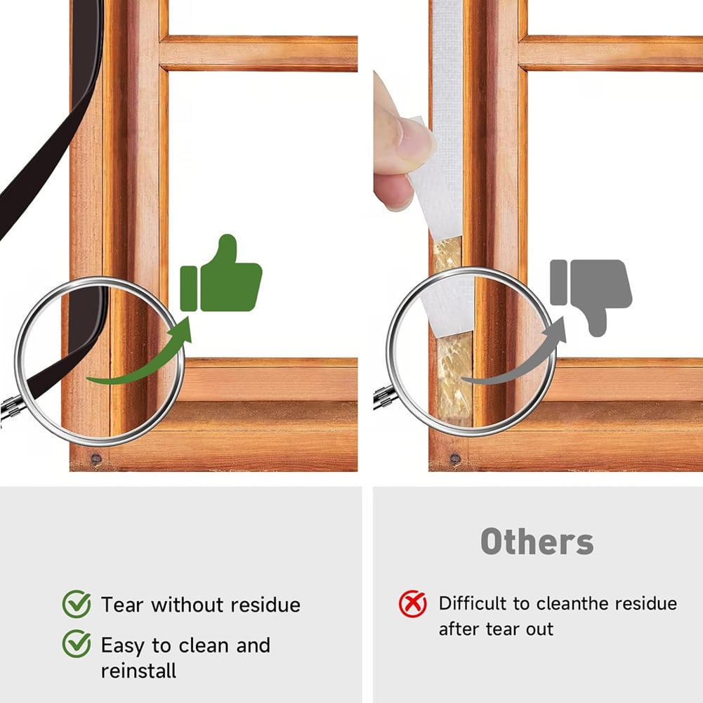 Window Screen Adjustable Magnetic Window Screen Replacement Max 39inch ...