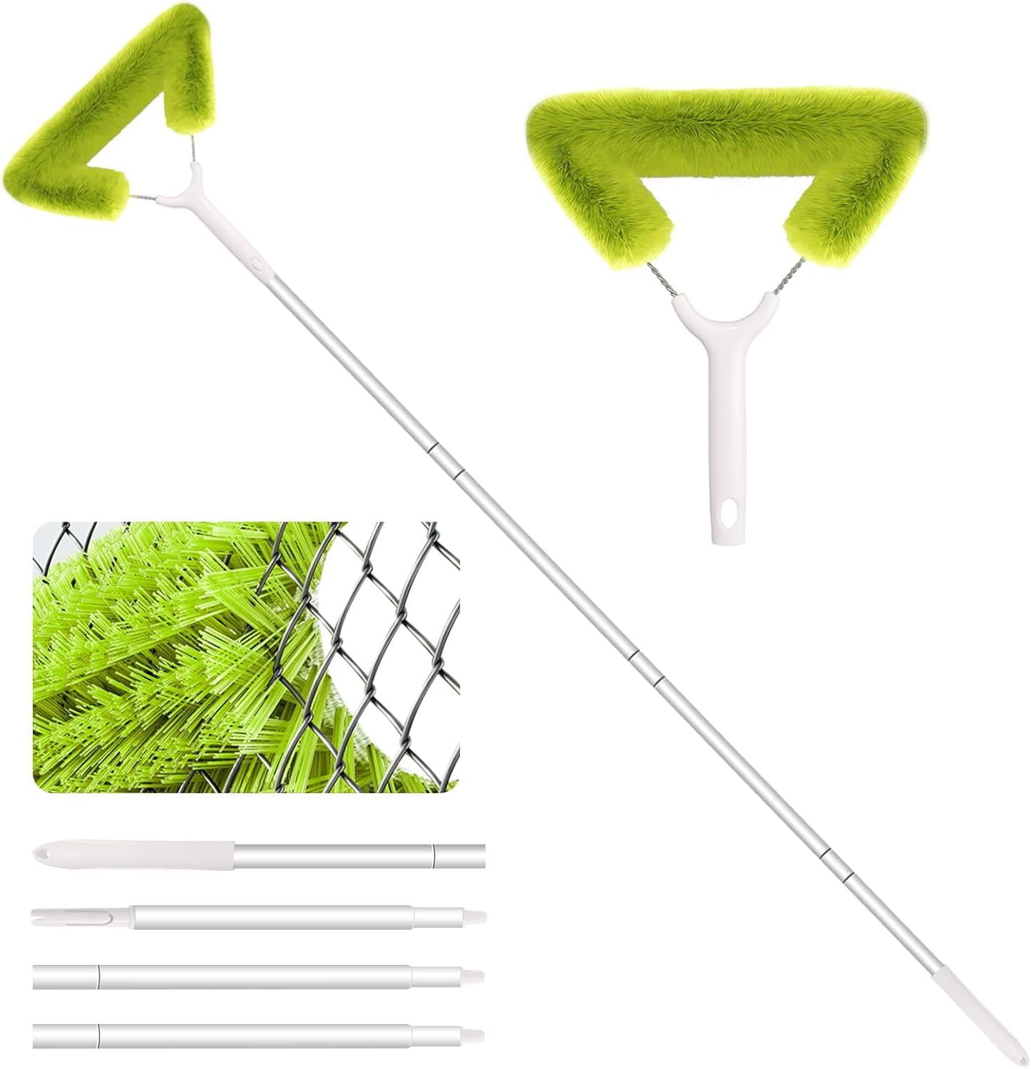 Window Screen Cleaning Brush With 62in Extension Pole, Innovative Fibre ...