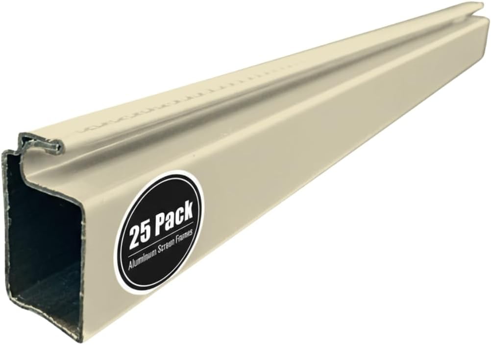 Window Screen Frame Economy Kit - Almond, 7/16” x 1”, 25 Sticks 95 ...