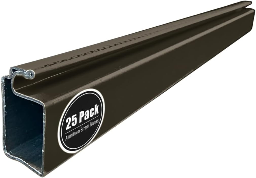 Window Screen Frame Economy Kit - Bronze, 3/8" x 3/4", 25 Sticks 95 ...