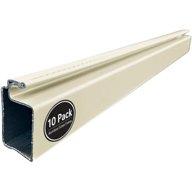 Window Screen Frame Small Kit, Almond, 7/16” x 3/4 in, 10 Sticks 72 ...