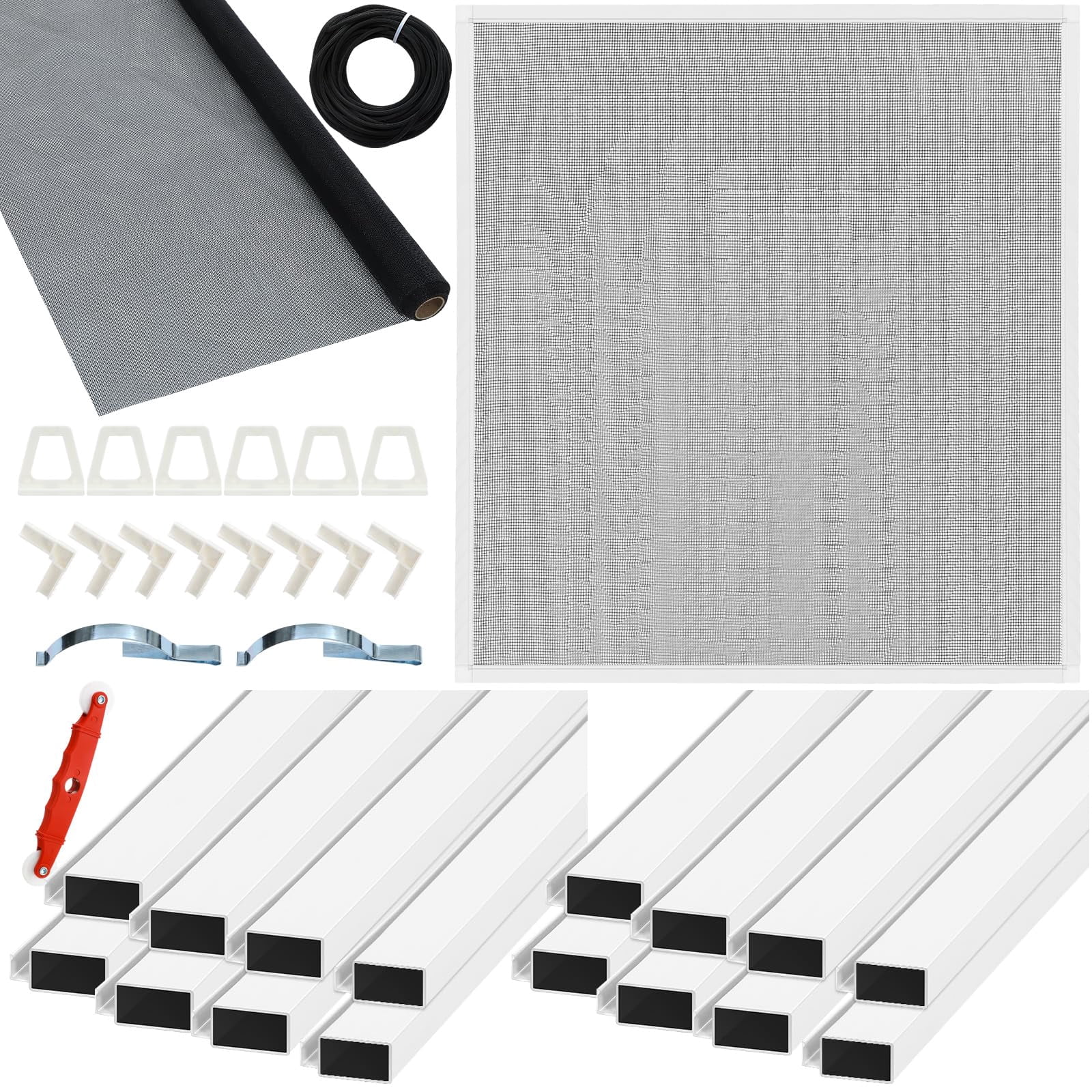 Window Screen Kit 58'' X 58'' 4 Pack Hardware - Walmart.com