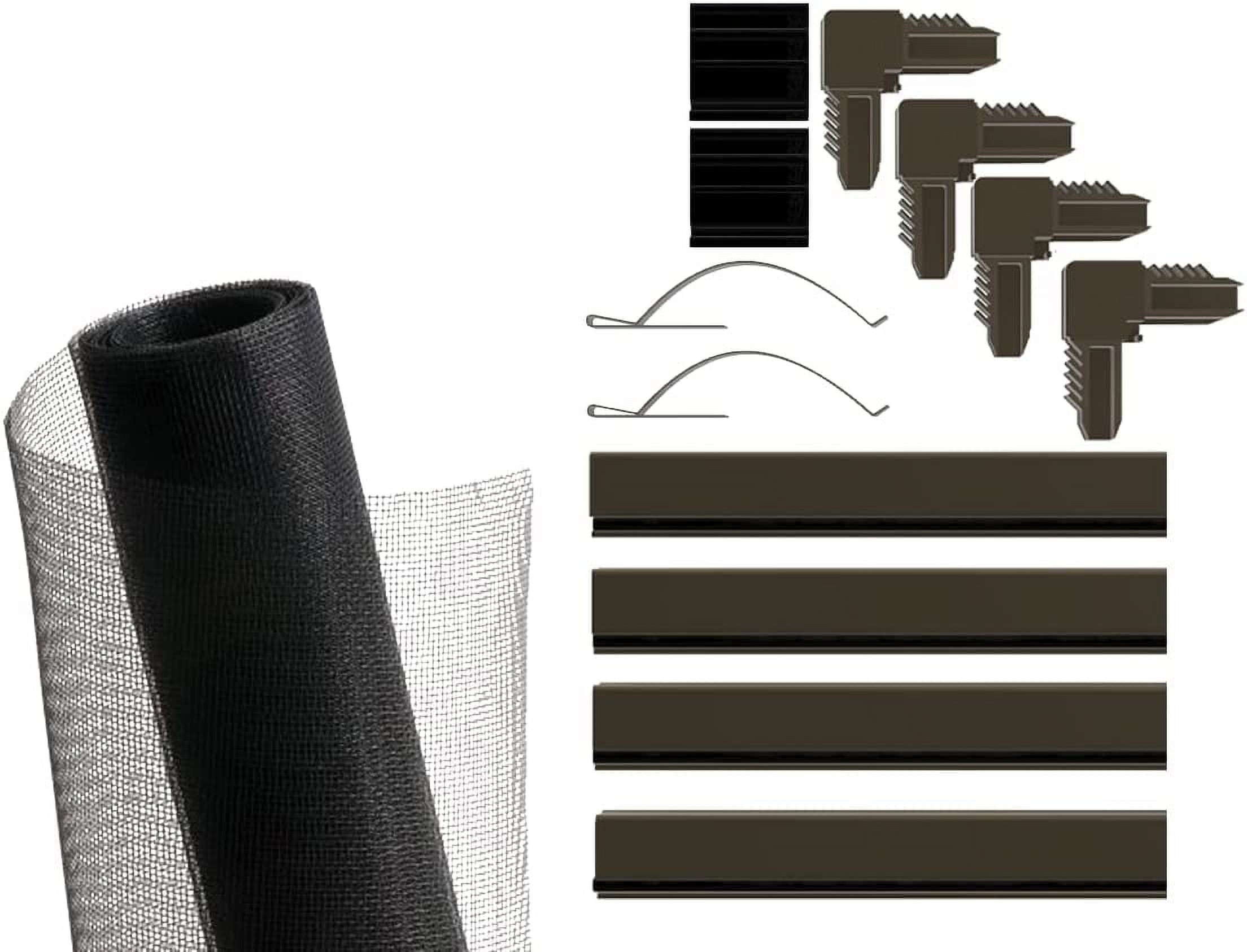 Window Screen Kit (60" - 5/16 x 3/4", Bronze) with Mesh - Walmart.com