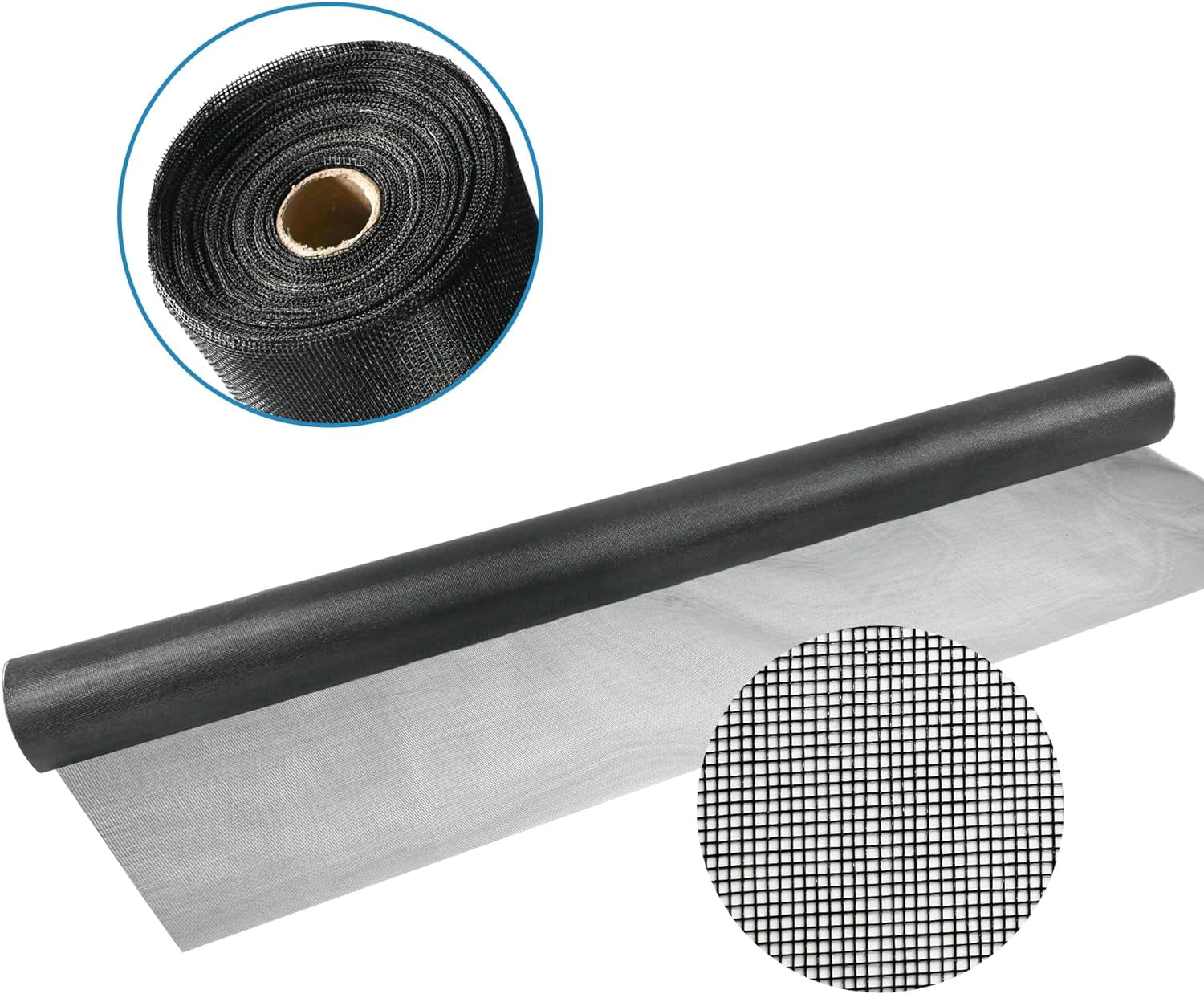 Window Screen Mesh,48 inch x 100 feet Fiberglass Window Screens Roll ...