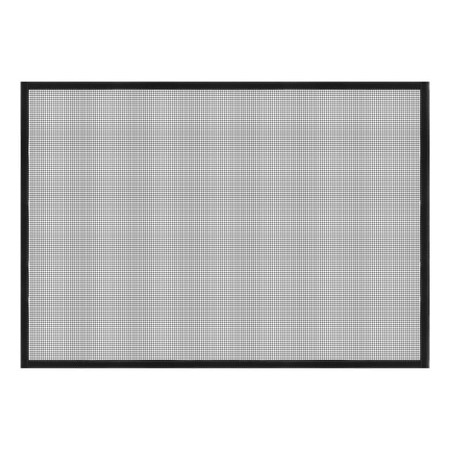 Window Screen Mesh, 51" x 63" DIY Fiberglass Netting Mesh Black Frame ...