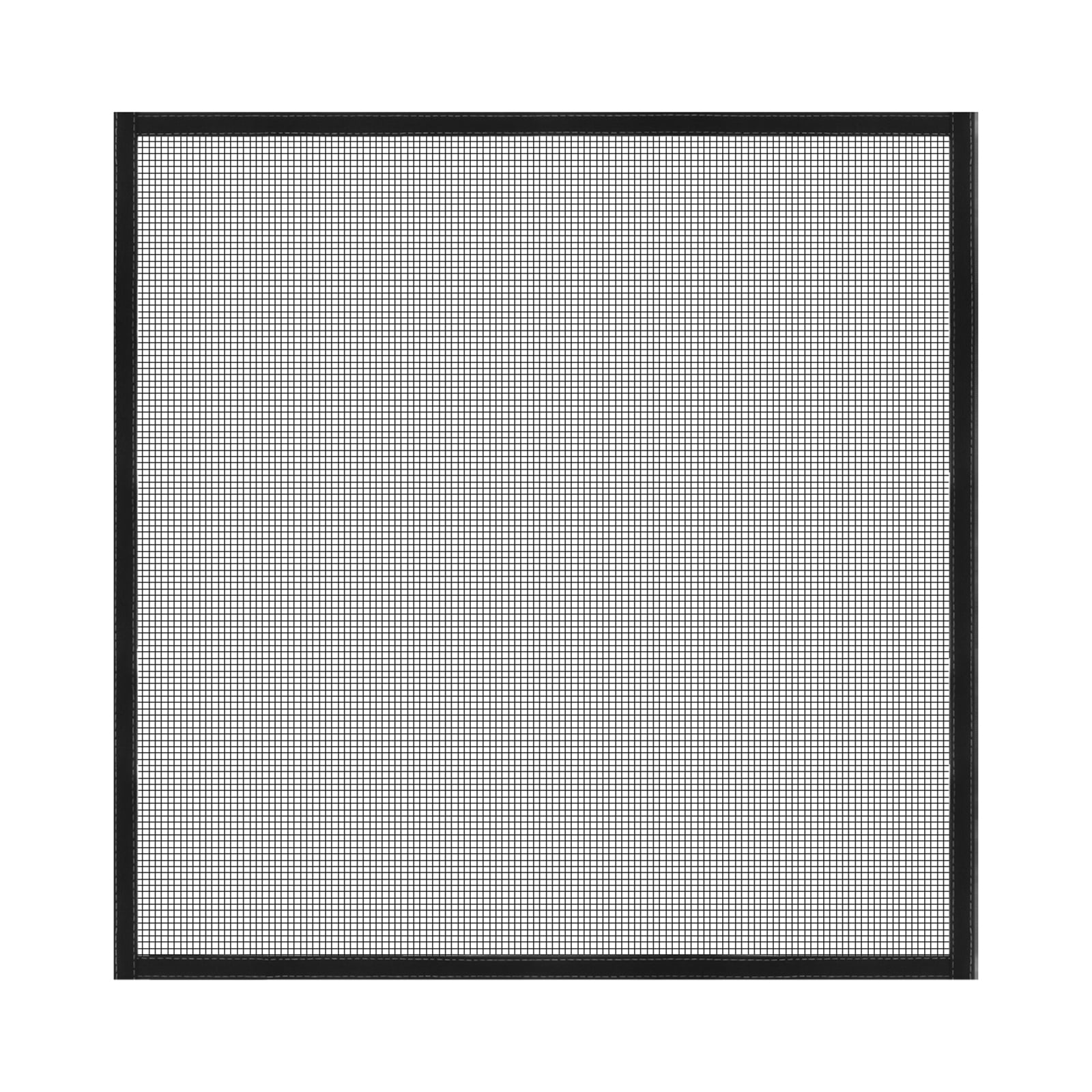 Window Screen Mesh, 55" x 59" DIY Fiberglass Netting Mesh Black Frame ...
