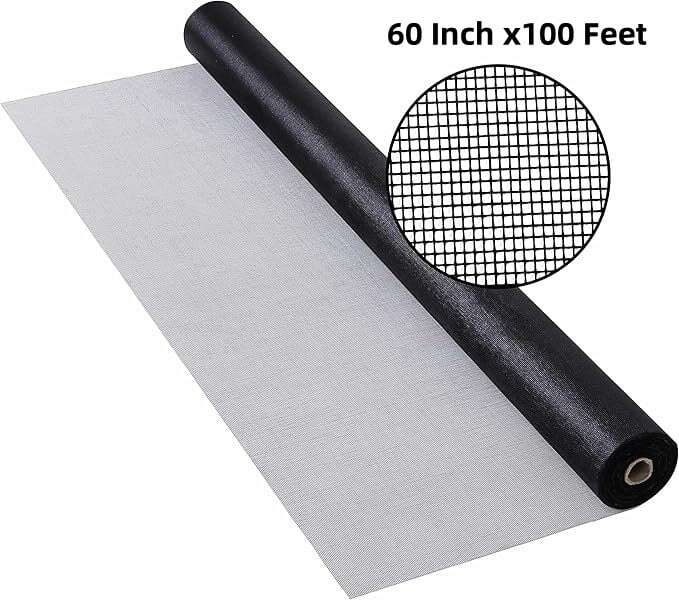 Window Screen Mesh 60 Inch x100 Feet Fiberglass Mesh Screen Roll for ...