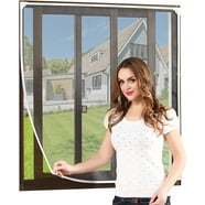 Magic Mesh 37.4 x 59 in. Magnetic Replacement Window Screen Fiberglass ...