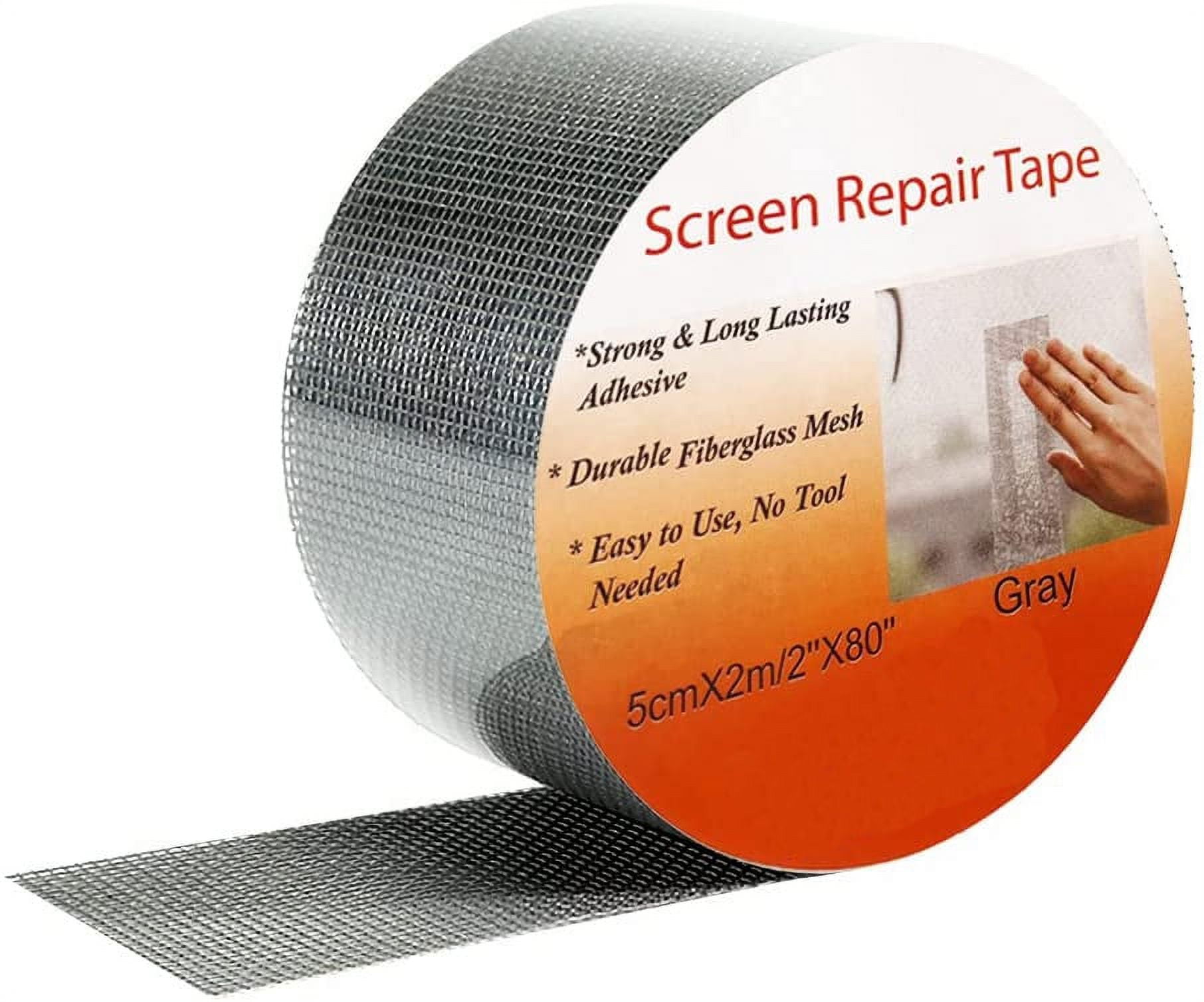 Window Screen Repair Kit, Sherry 3-Layer (6.5FT) Strong Adhesive ...