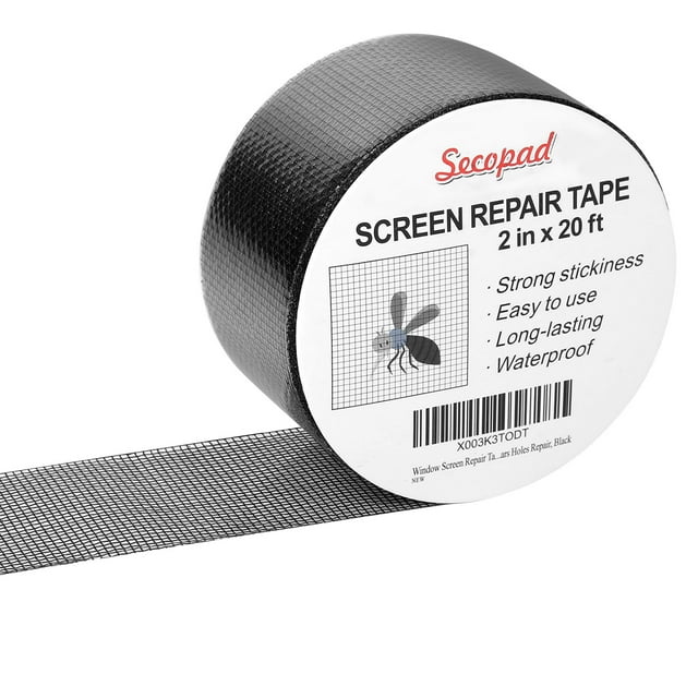Window Screen Repair Tape, 2 in X 20 FT (240In) Fiberglass Screen Patch ...