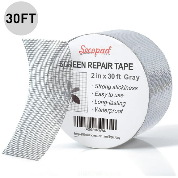 Window Screen Repair Tape – 2” X 70” Strong Adhesive Fiberglass Mesh ...