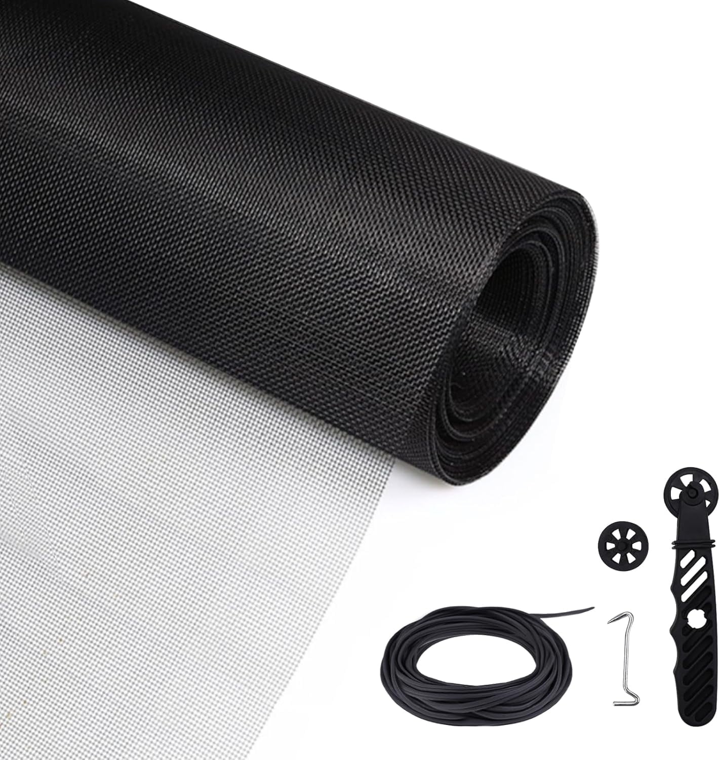 Window Screen Replacement and Screen Repair Kit for Windows or Doors ...