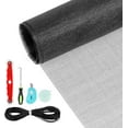 Window Screens Replacement Repair Kit, 48IN X 177IN Screen Door Mesh ...